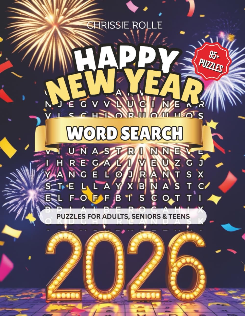 Happy New Years Word Search: Easy-to-Read Large Print Word Searches for ...