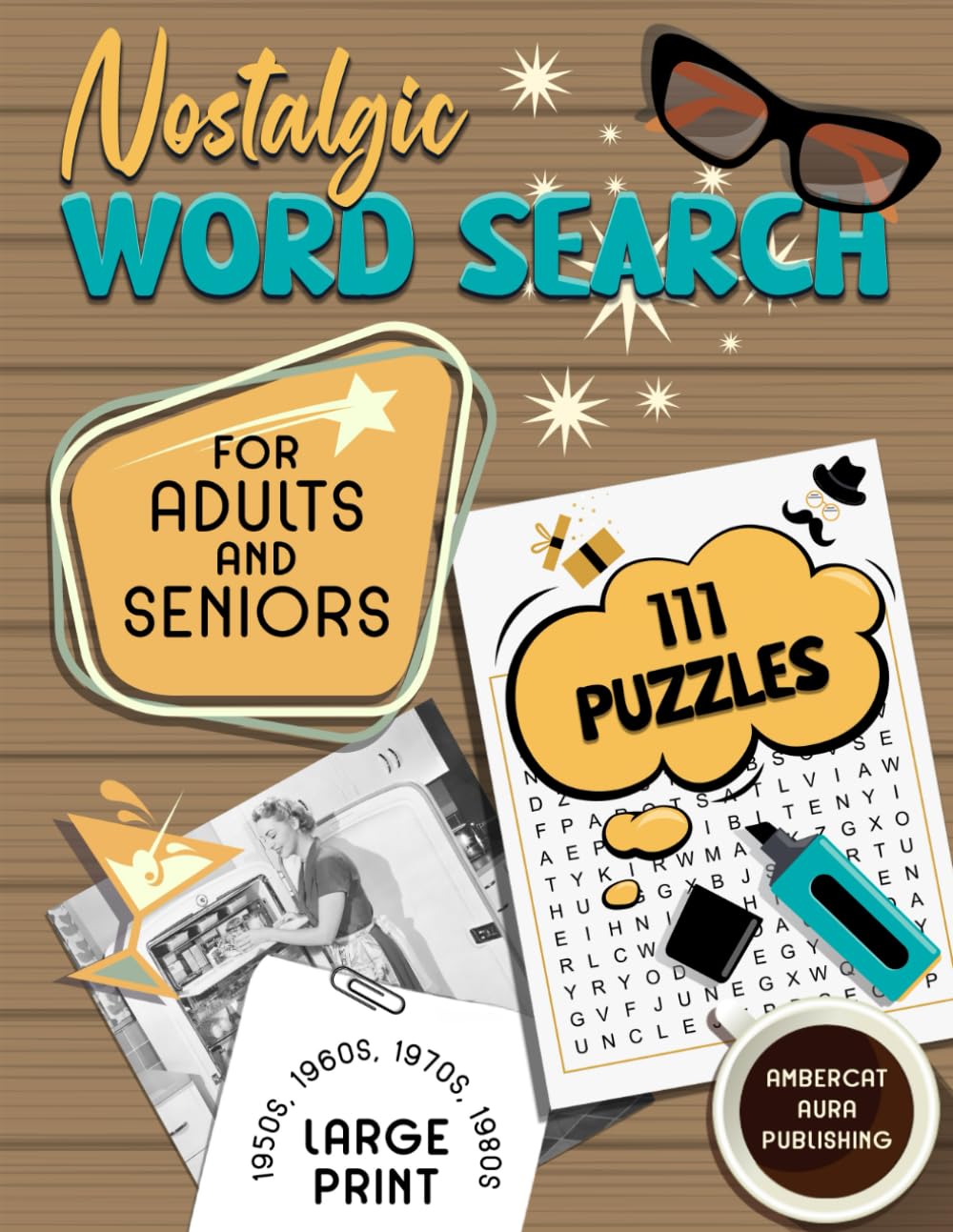 Nostalgic Word Search for Adults and Seniors: Large Print Wordfind ...