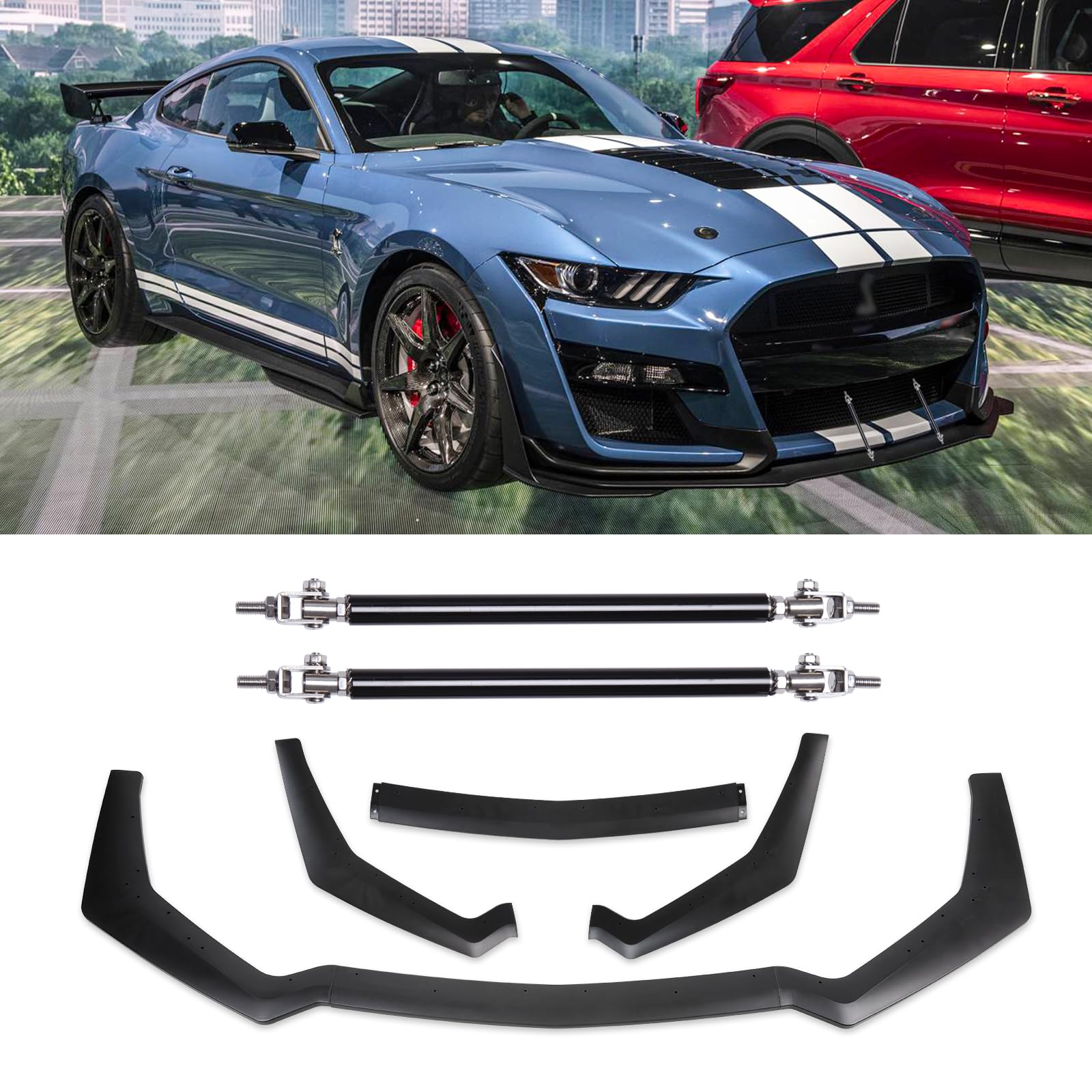 Amazon.com: KEEPDSGN Front Bumper Lip Chin Spoiler Splitter Diffuser ...