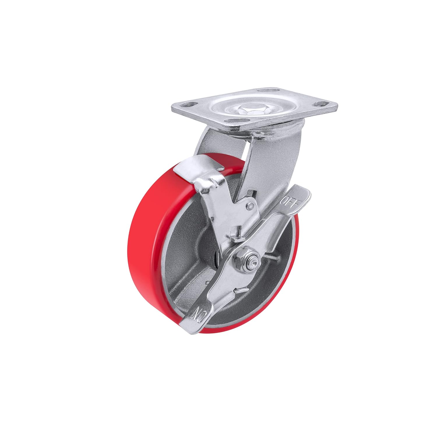 NINOSO 6" Casters Heavy Duty Industrial Caster Wheels with Lock Brake ...