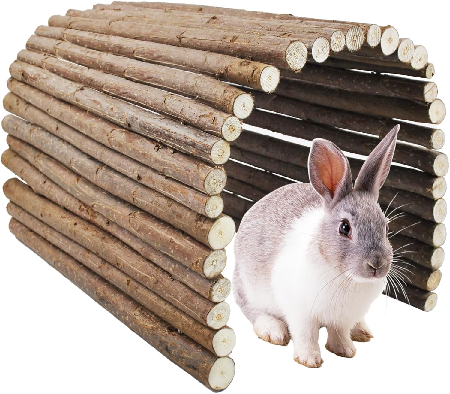 Amazon.com : MUYG Wooden Bridge for Rabbits, Extra Large Wooden Hamster ...
