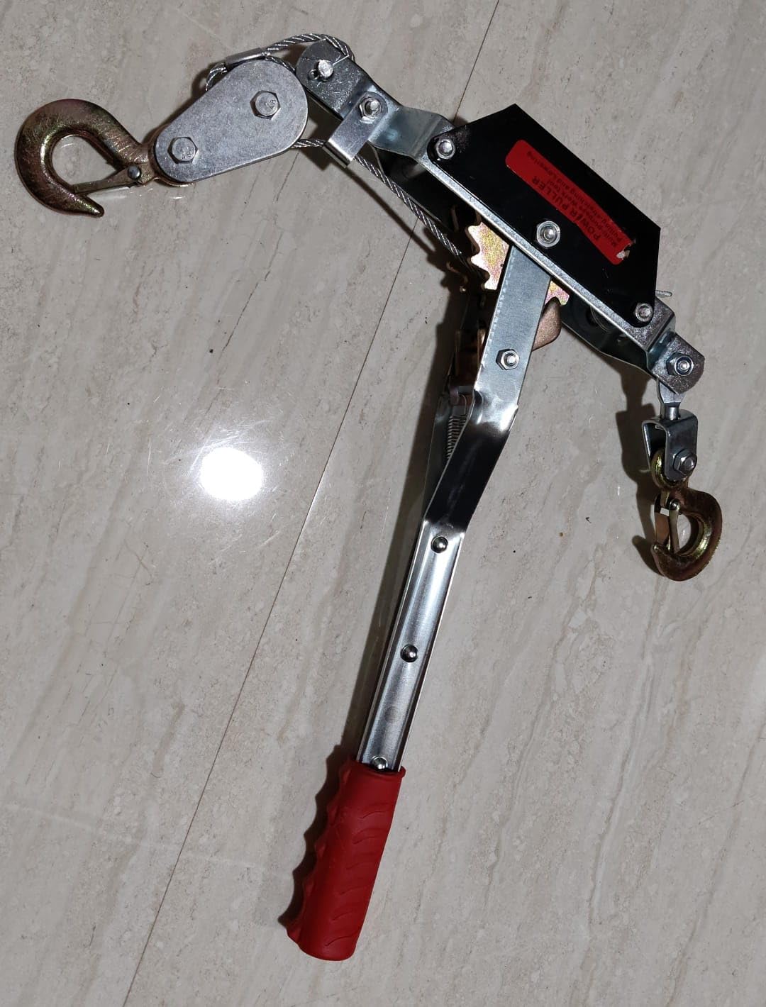 Uptodateproducts 2 Ton Hand Puller Steel Cable Dual Gear Power Puller ...