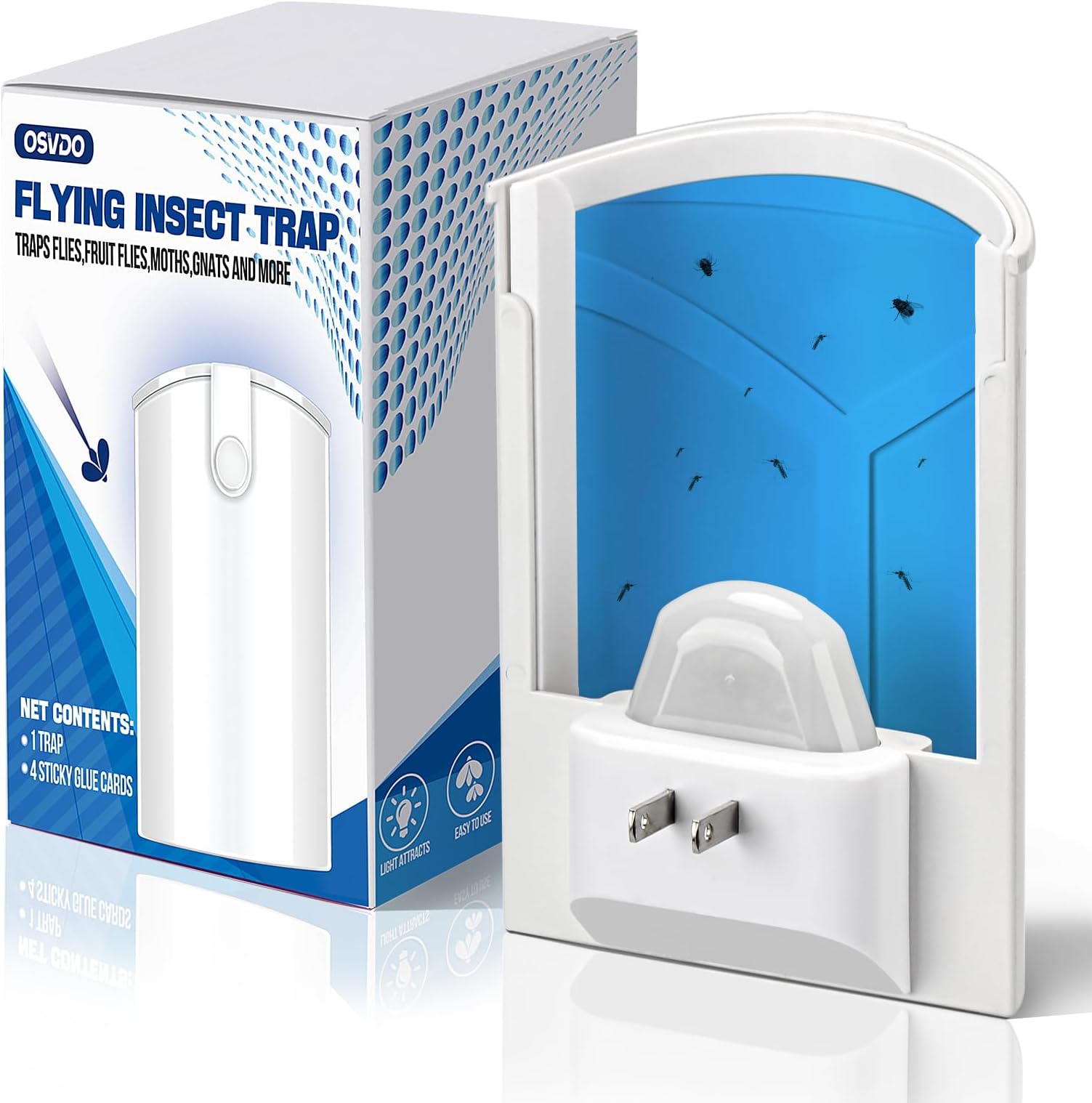 Amazon.com : Zevo Flying Insect Trap for Indoors: Light Trap Captures ...