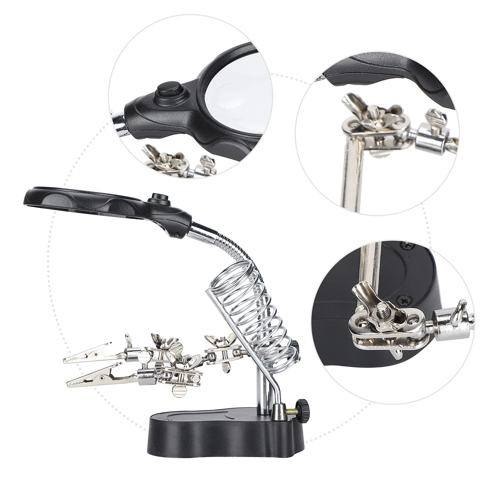 Magnifying Lens On Stand Magnifying Lens Stand (with Nail Cutter)