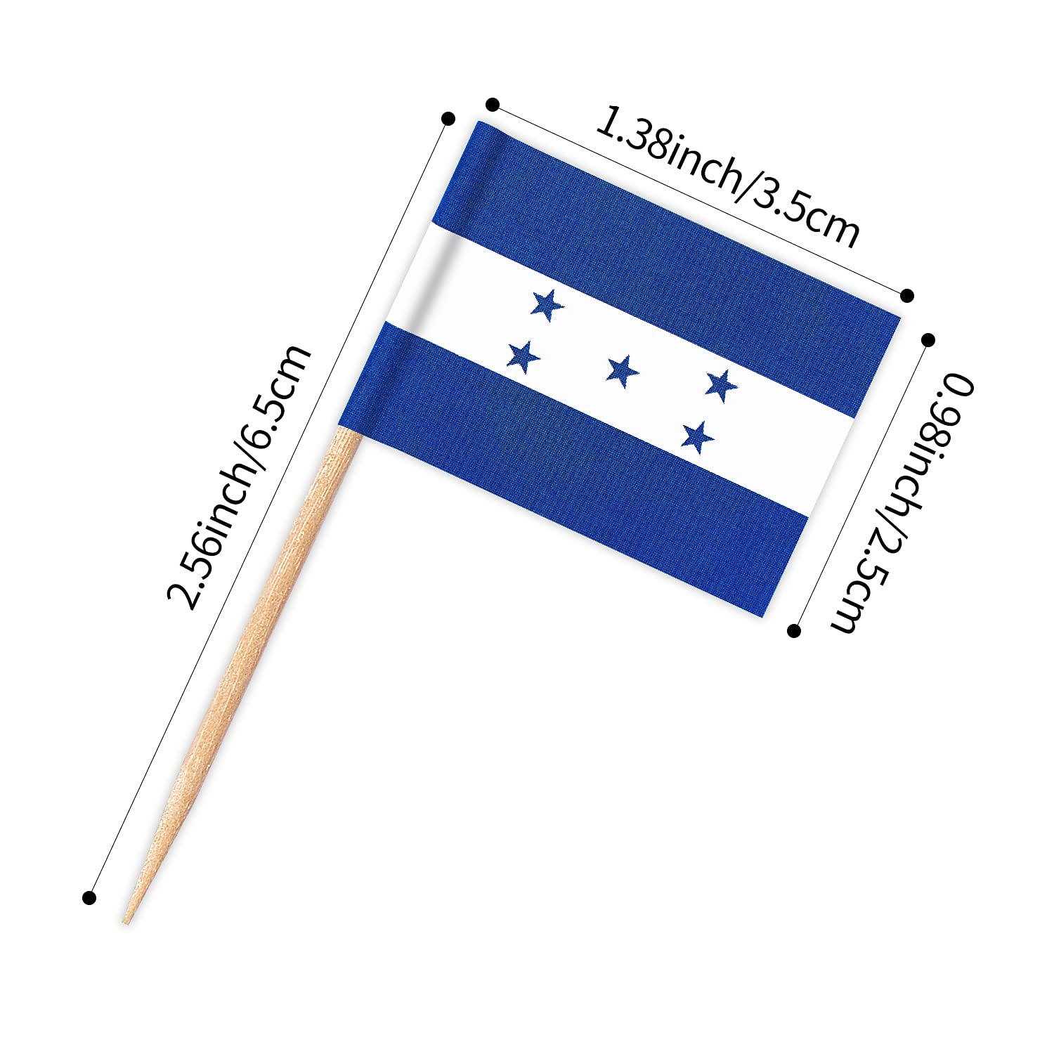 Snapklik.com : ZXvZYT Honduras Flag Honduran Toothpick Flags,Small Mini ...