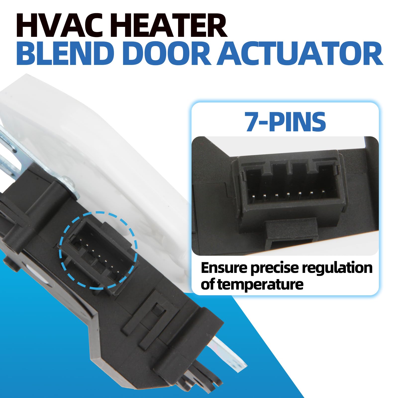 7 Pin Air Door Actuator 604-879 HVAC Blend Door Actuator A/C Set Of 1 ...