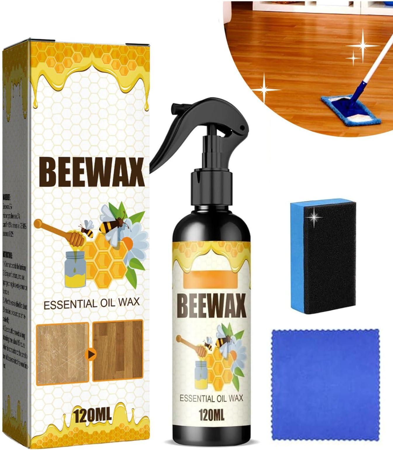 Amazon.com: QUAAM Beeswax Spray, Beeswax Spray Furniture Polish ...