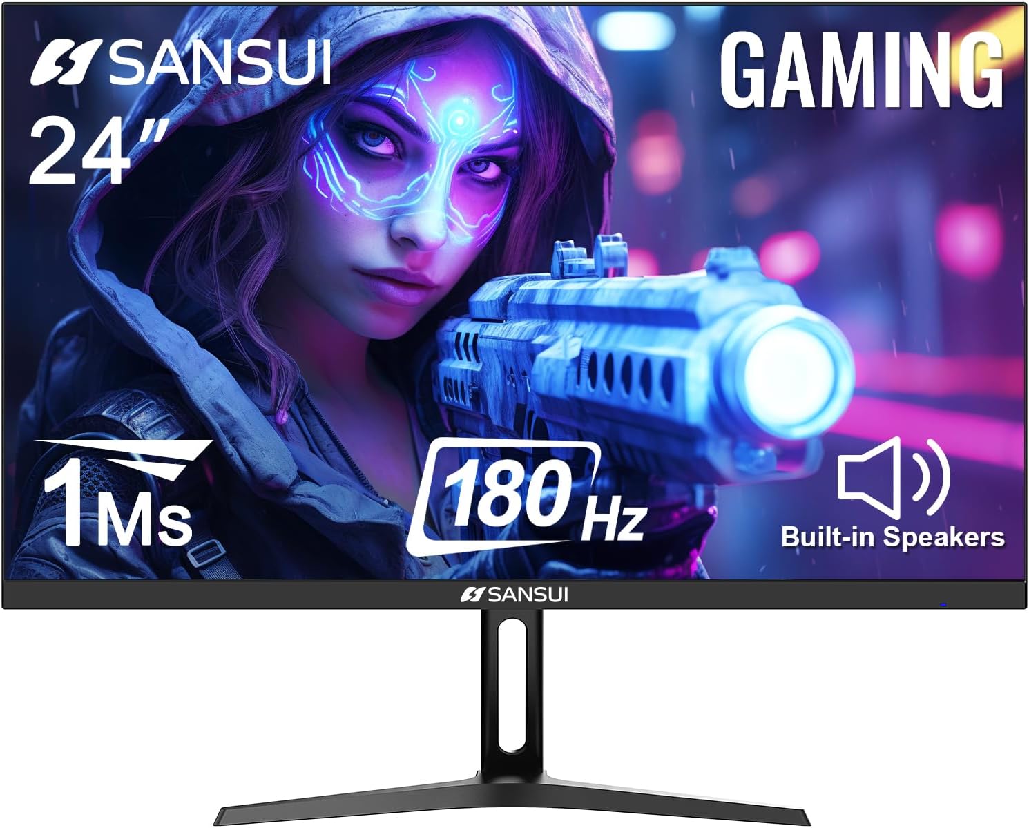 Amazon.com: SANSUI 24 Inch Gaming Monitor 180Hz, Computer Monitor with ...