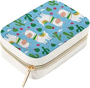 Amazon.com: Double Layer Portable Travel Mini Jewelry Case Display ...