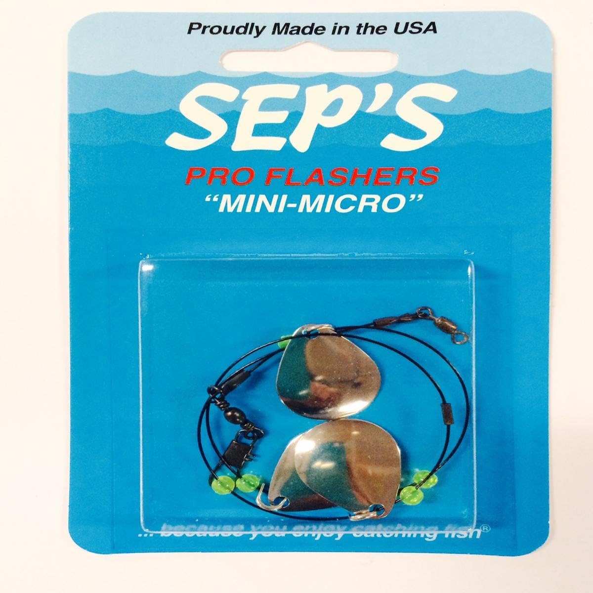 SEP Pro Mini Micro Flashers Colorado Silver Style Blades Trolling ...