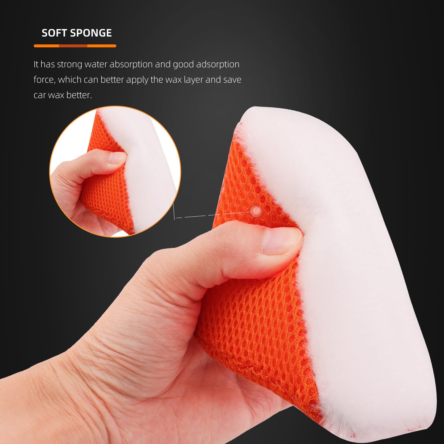 Snapklik.com : Car Interior Scrubbing Sponge, 10 Pack Triangle Car Wash ...