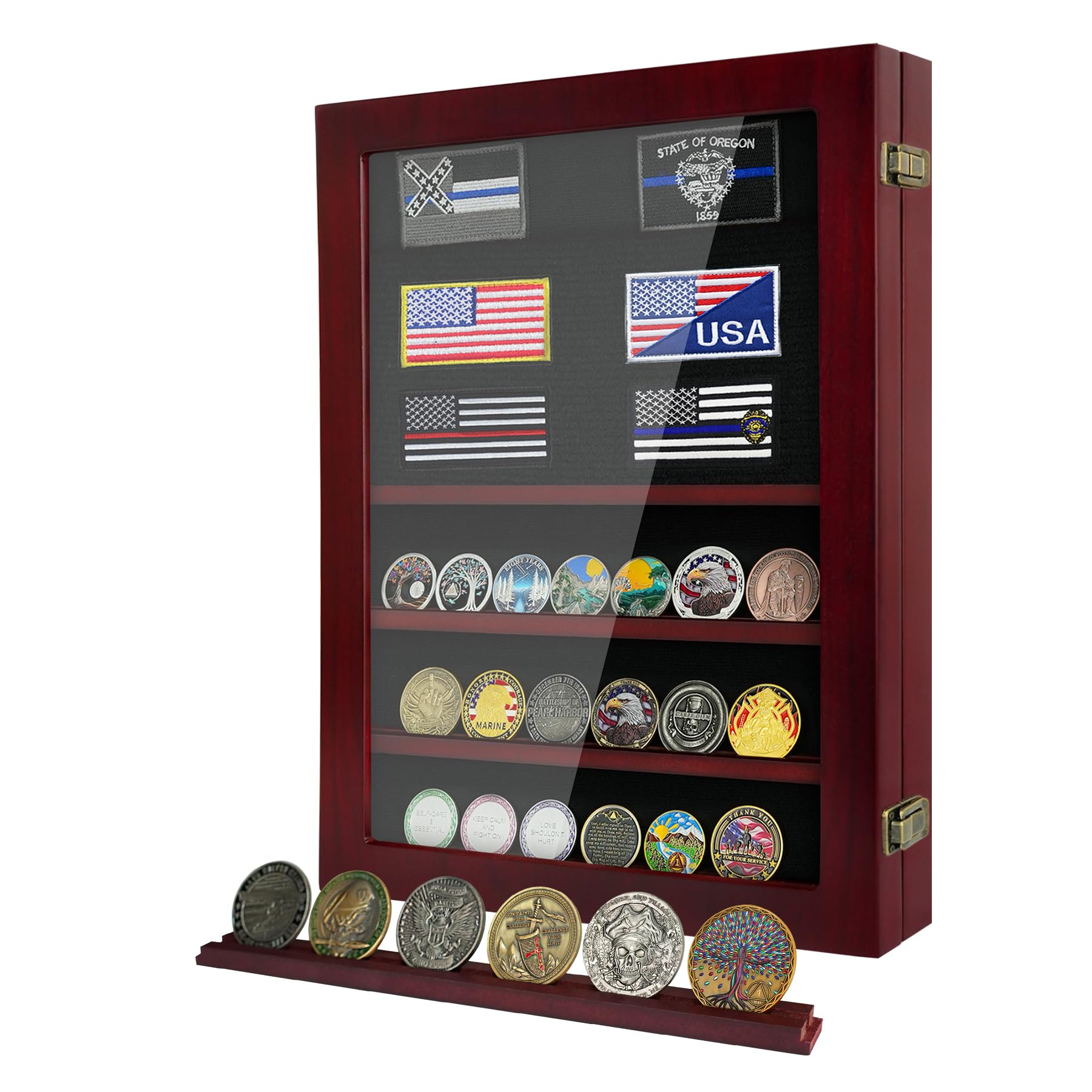 Amazon.com: ASmileIndeep Military Challenge Coin Display Case Holder ...