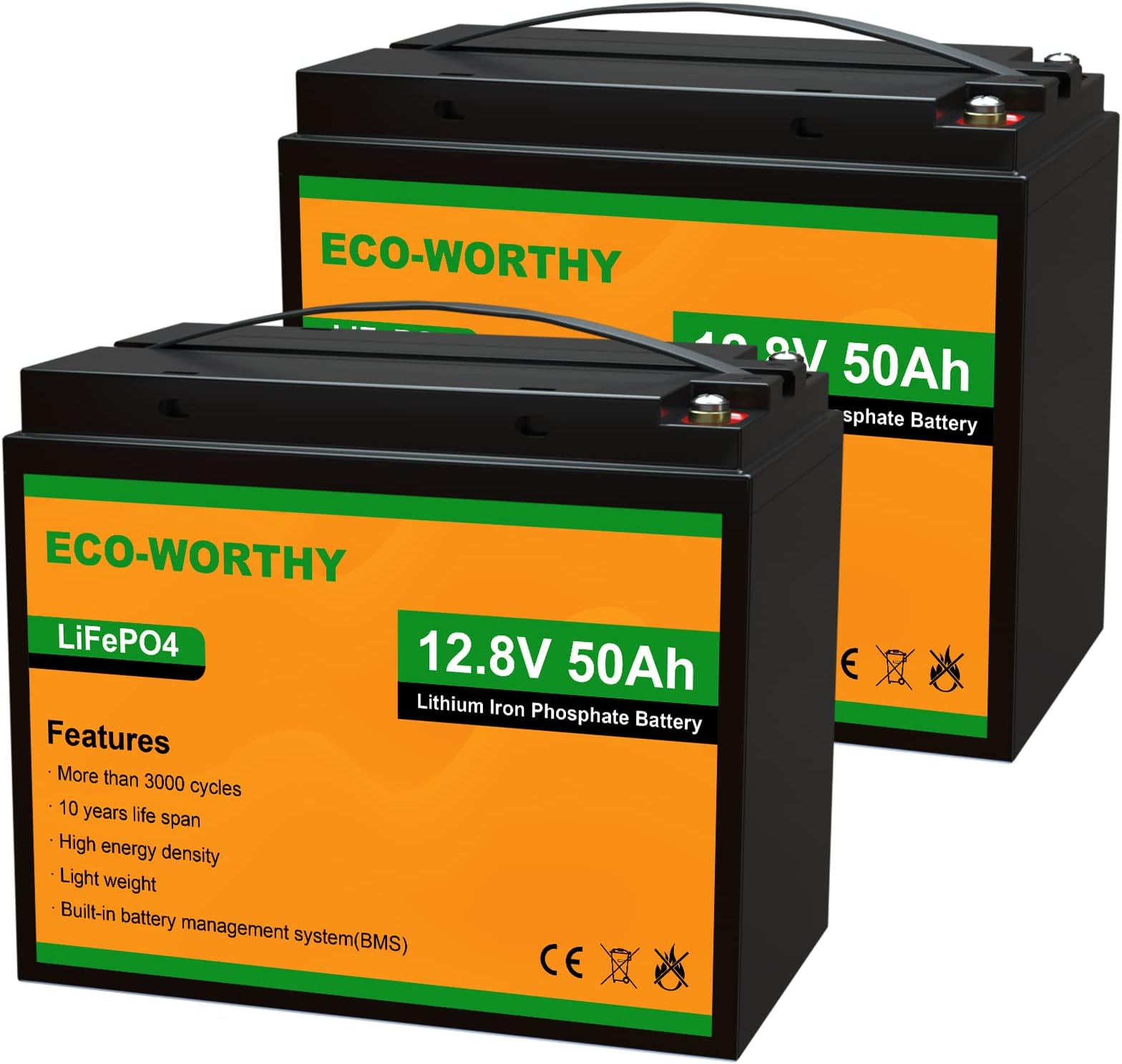 Amazon.com: RELiON RB75 Lithium Deep Cycle Battery LiFePO4-12V, 75Ah ...