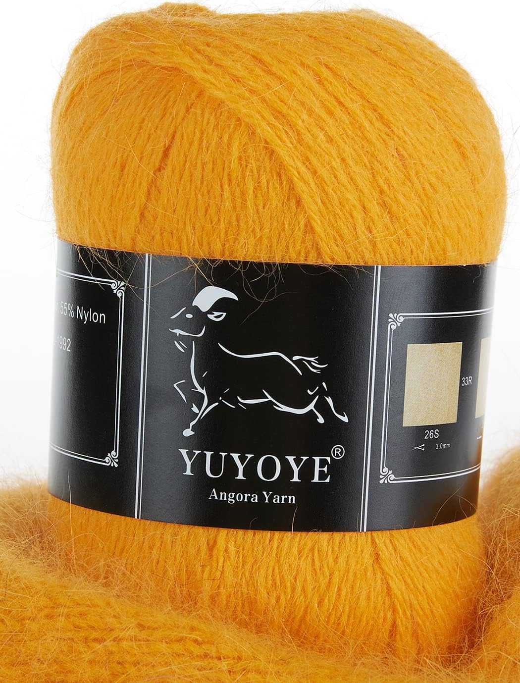 Amazon.com: YUYOYE Angora Wool Yarn for Crochet and Knitting, Super ...