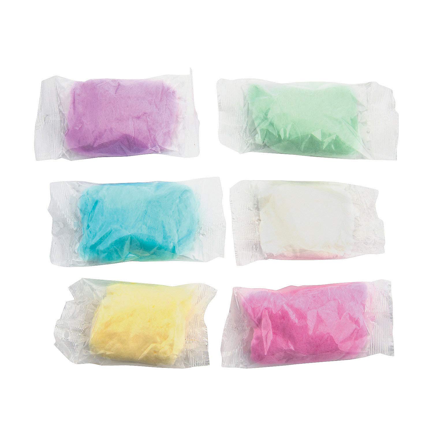 Amazon.com: Assorted Cotton Candy Bags - Bulk Set of 24 Individually ...