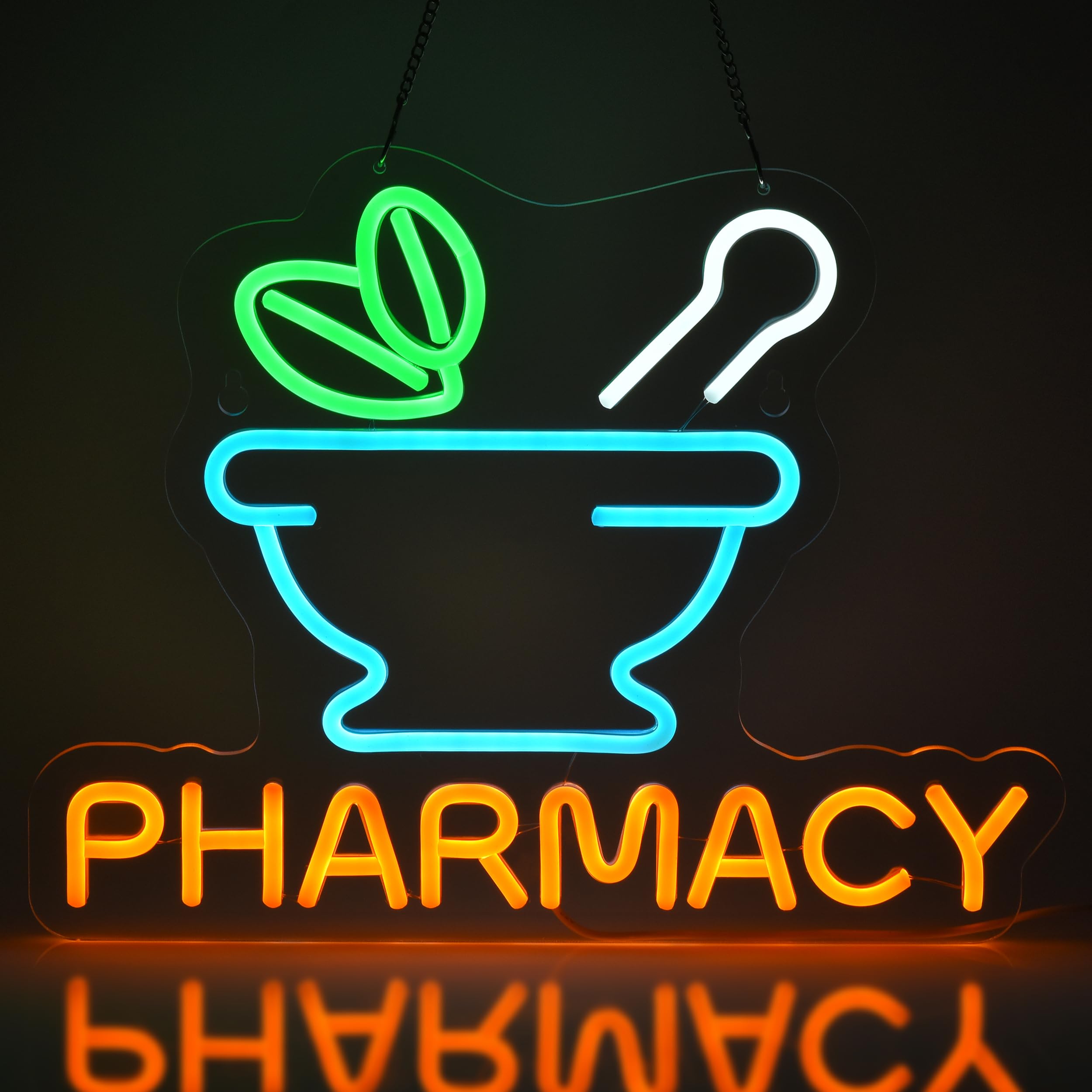 Amazon.com : JOMOBUTY Pharmacy Neon Sign Led Neon Lights for Business ...