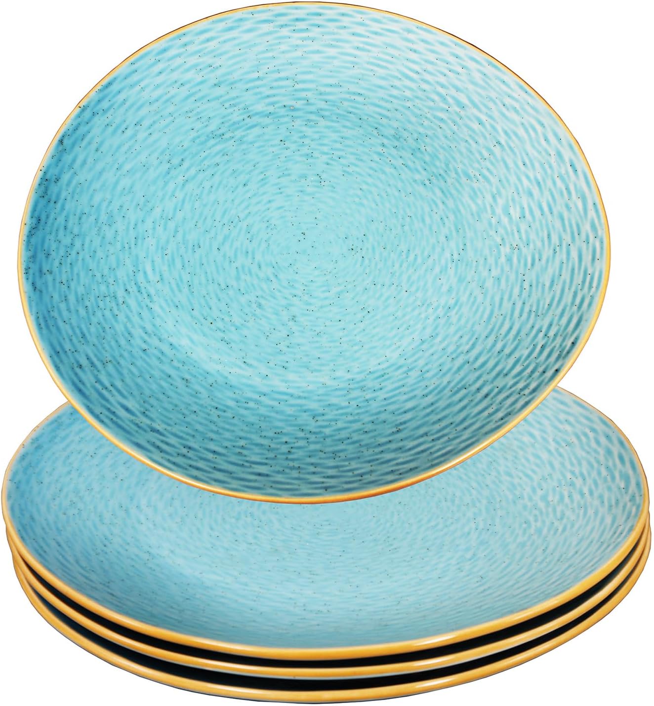 Amazon.com | jinsongdafa Ceramic Dinner Plates Set of 4, Dish Set ...