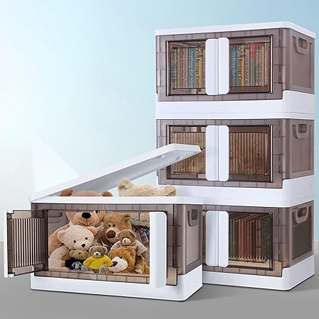 Amazon.com - Stackable Storage Bins With Lids and Double Doors ...