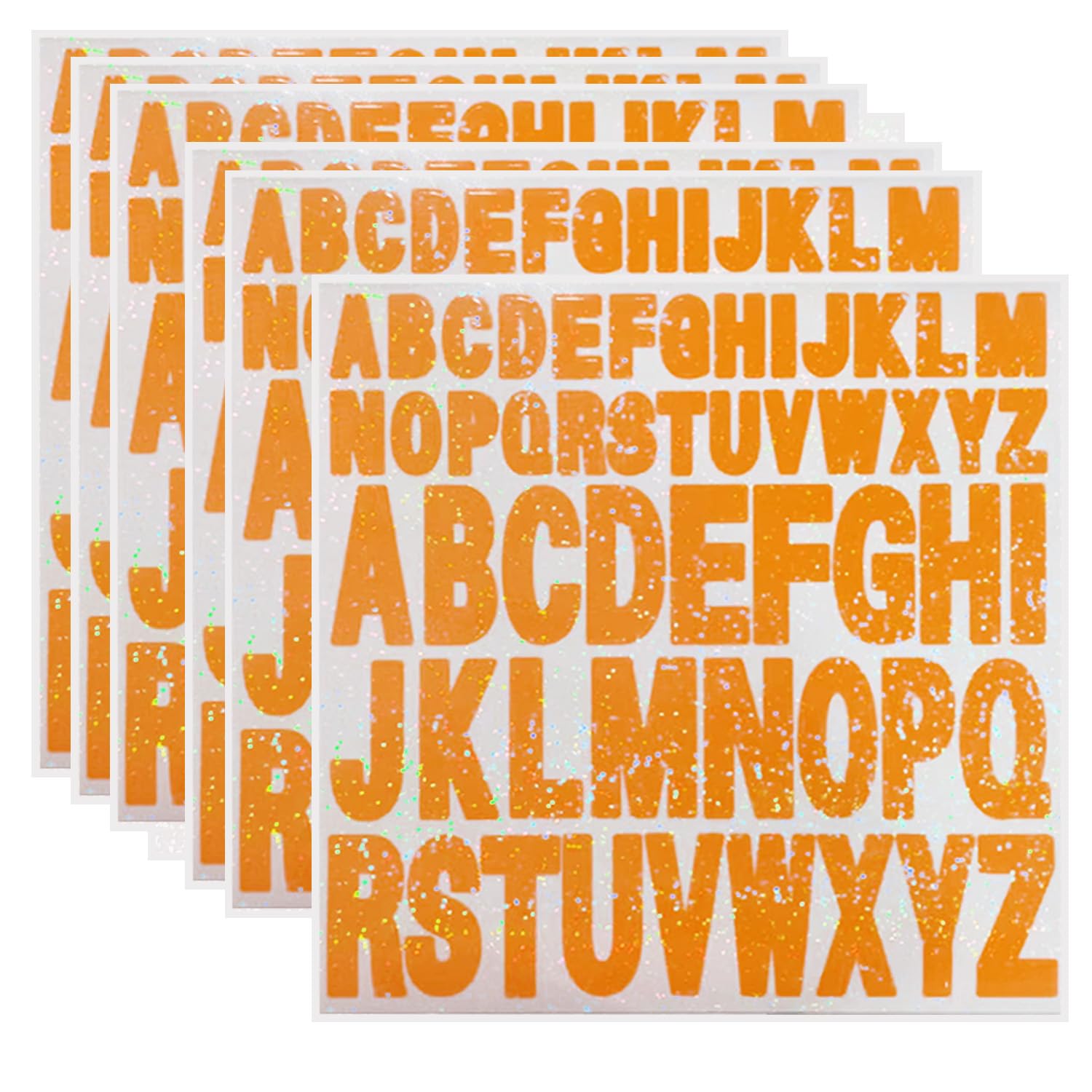 Amazon.com: Starboling Letter Stickers,2 Inch+1 Inch Orange Alphabet ...