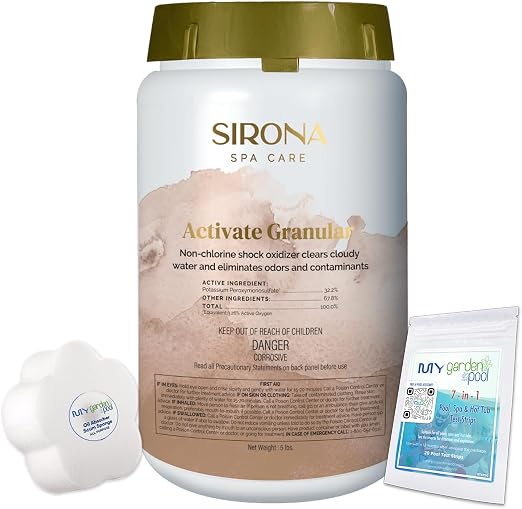 Amazon.com : Sirona Activate Granular 5 lb – 82141 – Spa Shock Oxidizer ...