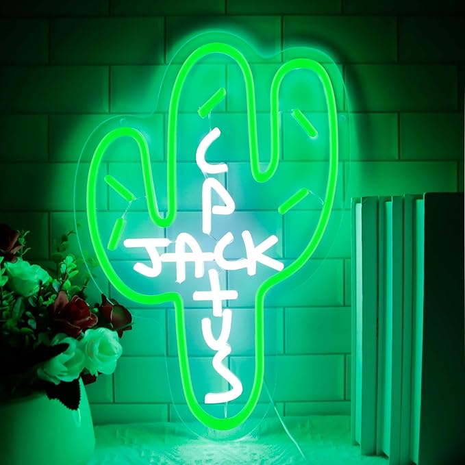 Amazon.com: Cactus Neon Sign, Dimmable Cactus LED Neon Light Sign Wall ...