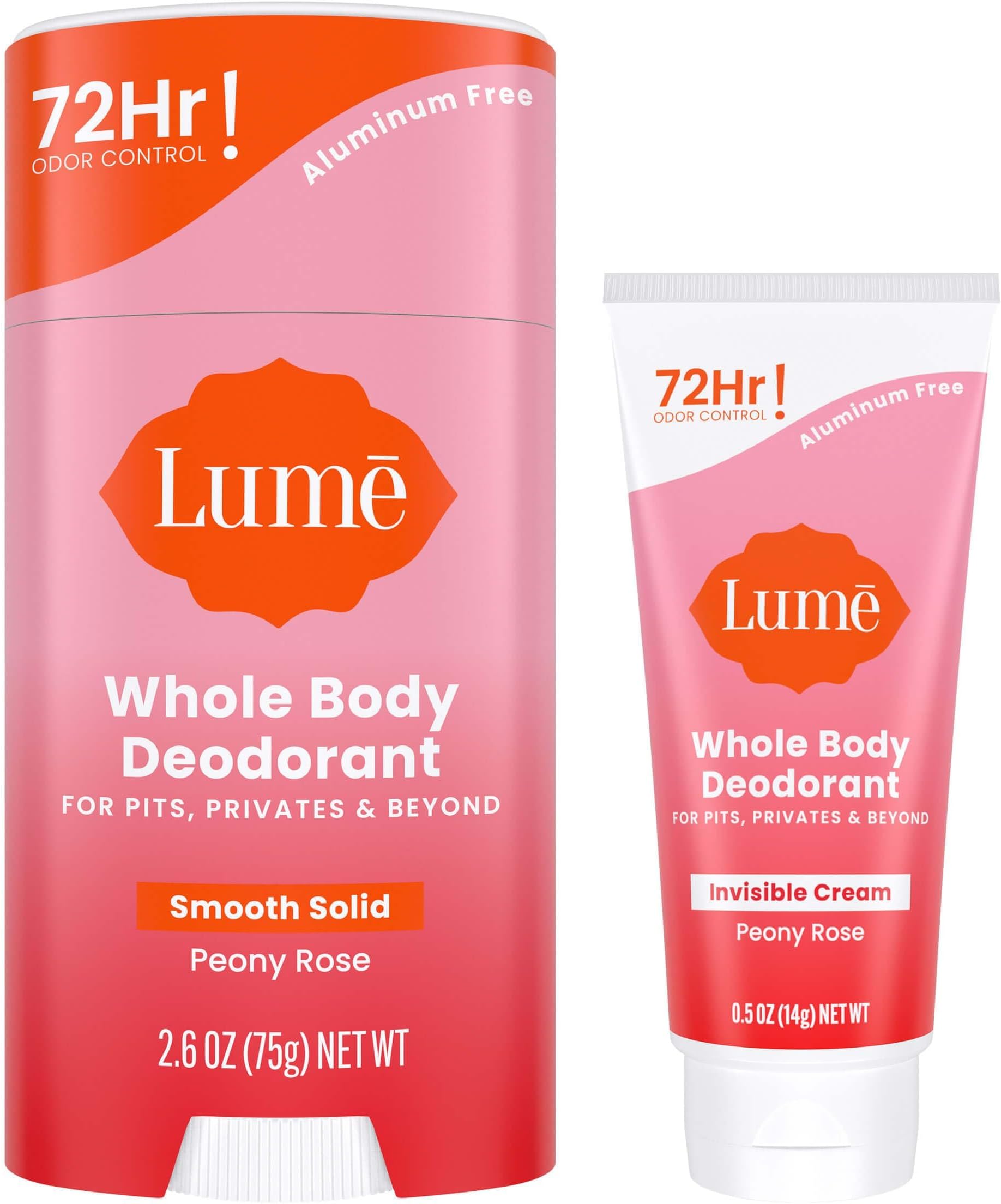 Amazon.com : Lume Whole Body Deodorant - Invisible Cream Tube Mini ...