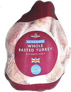 Morrisons Basted Extra Large Turkey, (Frozen) : Amazon.co.uk: Grocery