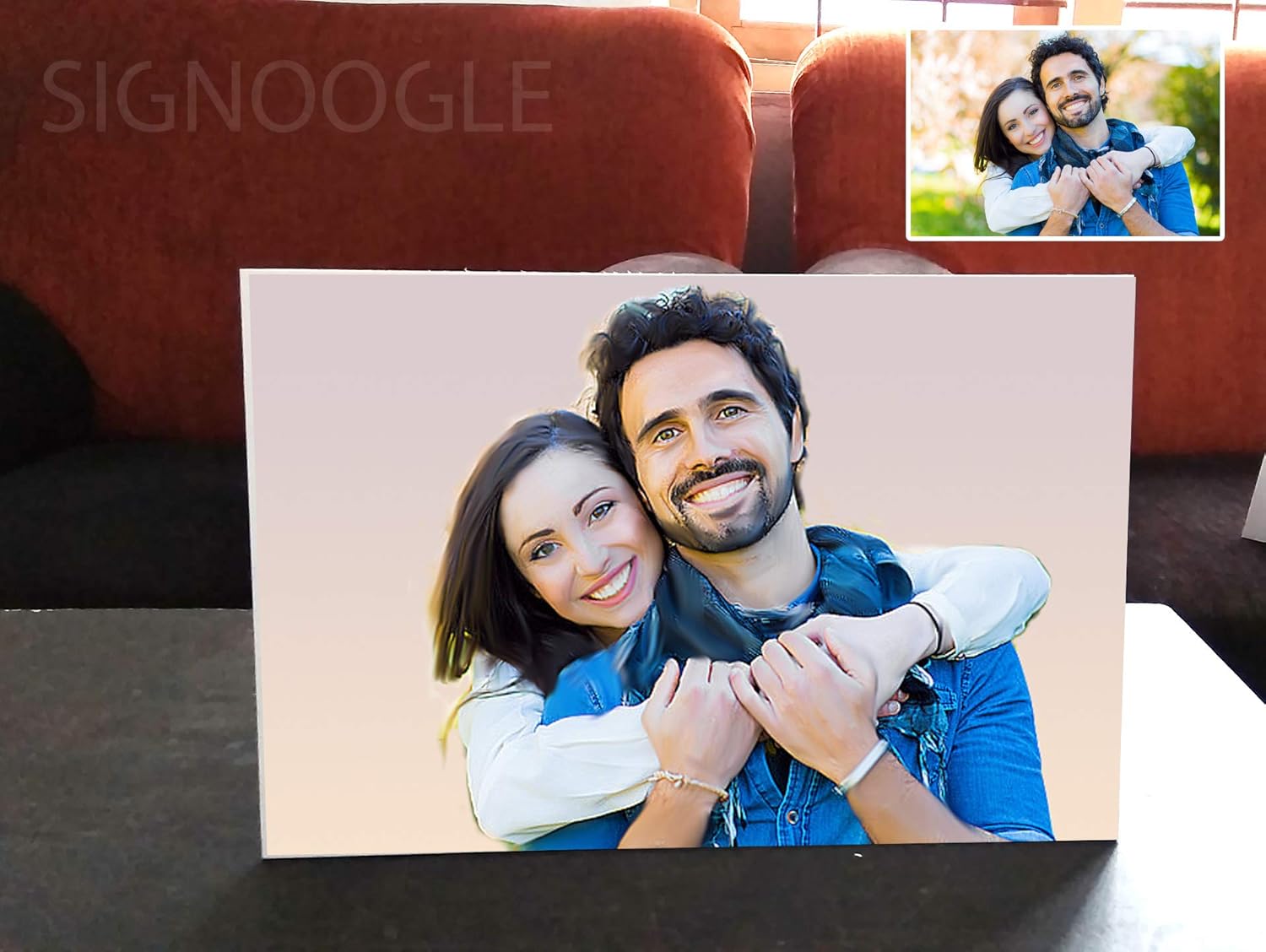 SIGNOOGLE Forex Sheet Fashion Oil Painted Photo Frame, Multicolour, 12 ...