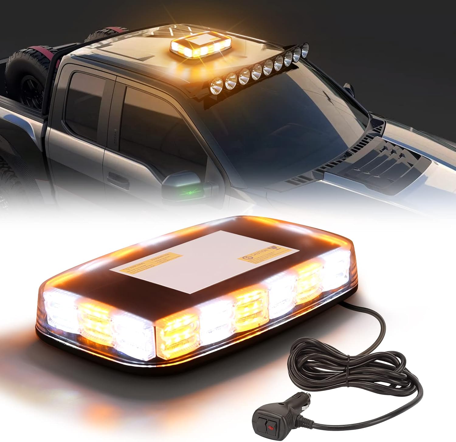 Amazon.com: Panoyu Rooftop Emergency Strobe Light for Vehicles ...