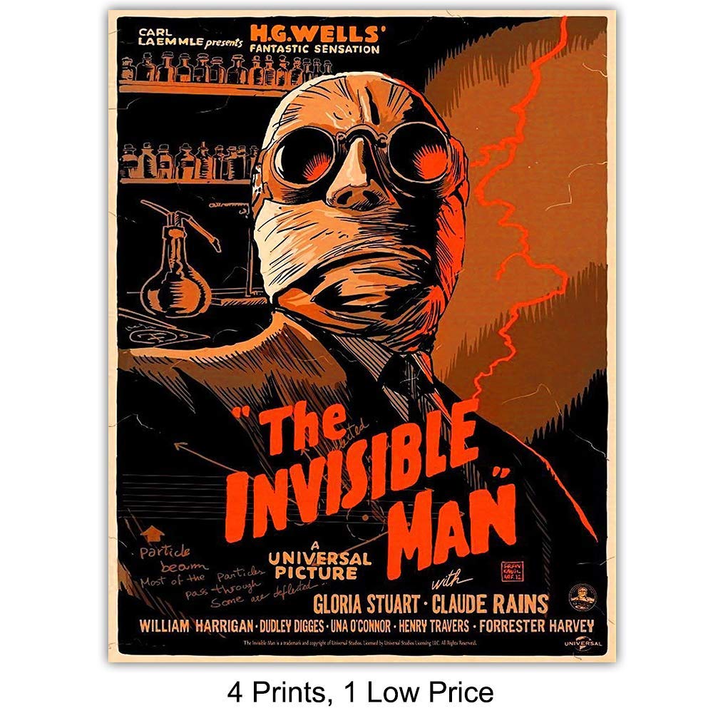 Dracula - The invisible Man - The Mummy - Frankenstein - Vintage Horror ...