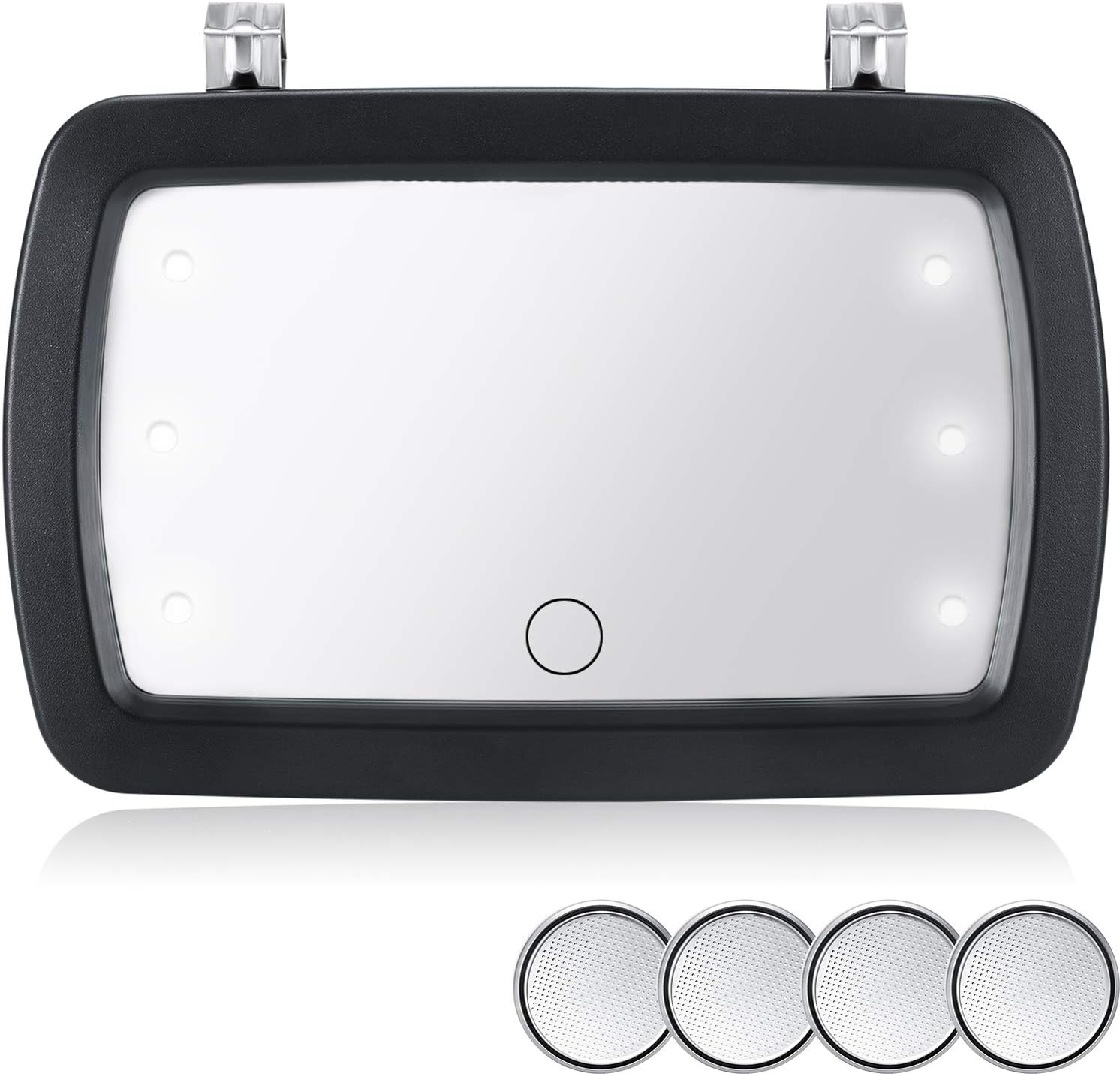 Amazon.com: Car Mirror Visor Cosmetic Car Makeup Mirror for Car Visor ...