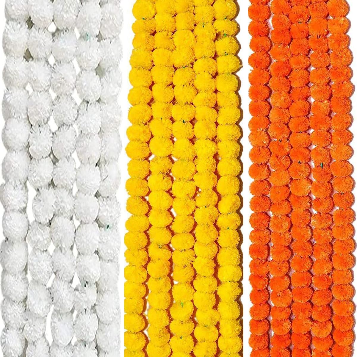 Buy Artificial Genda Phool Mala Marigold Flowers Toran | Door Hanging ...