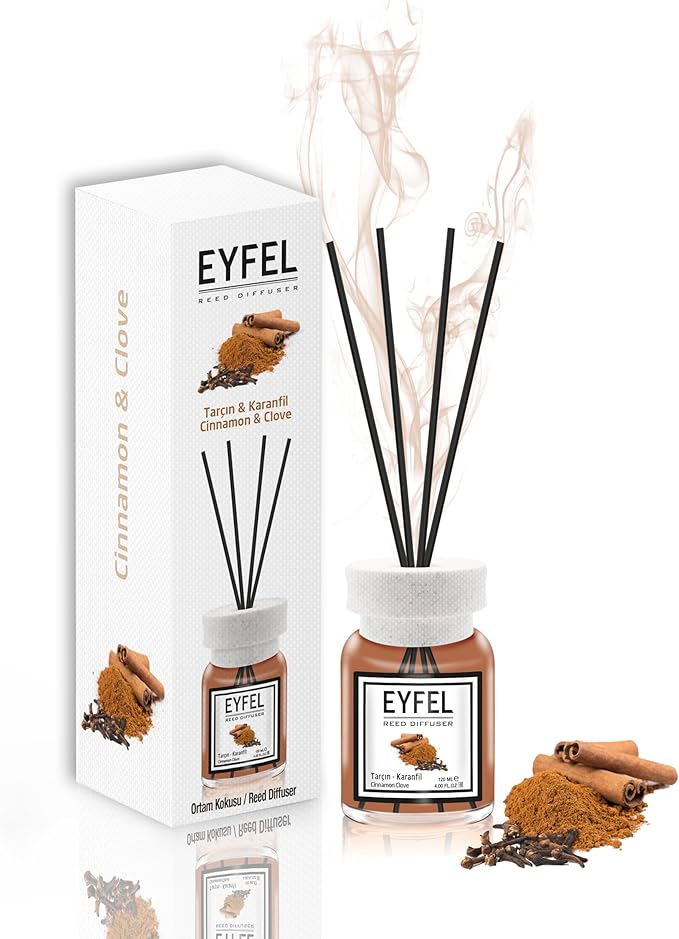 Amazon.com: EYFEL Reed Diffusers for Home – Cinnamon & Cloves Reed ...