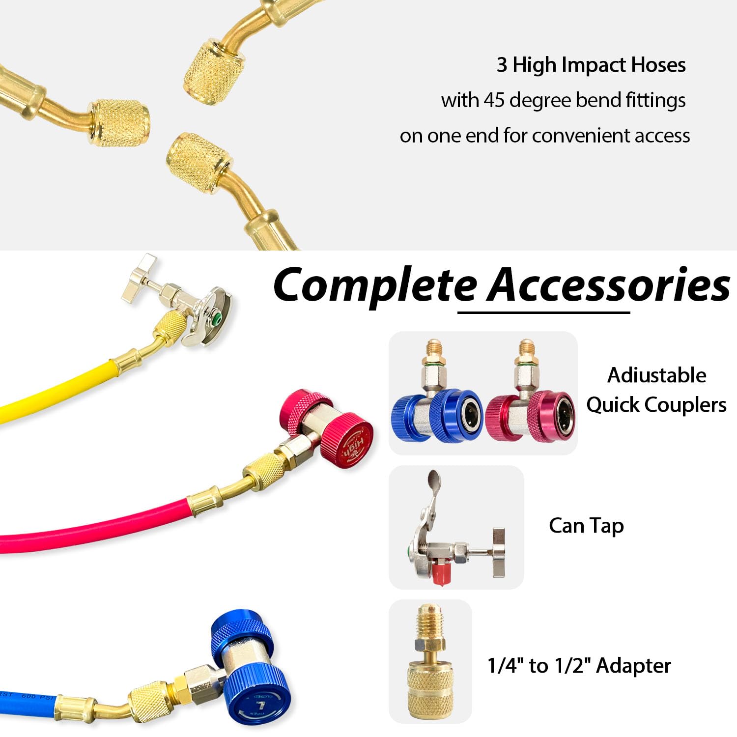 Snapklik.com : Sutekus AC Gauge Set 3 Way AC Manifold Gauge Set Freon ...