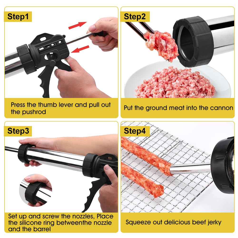 Sausage Stuffer Machine Meat Stick Gun Meatball Maker Professional ...