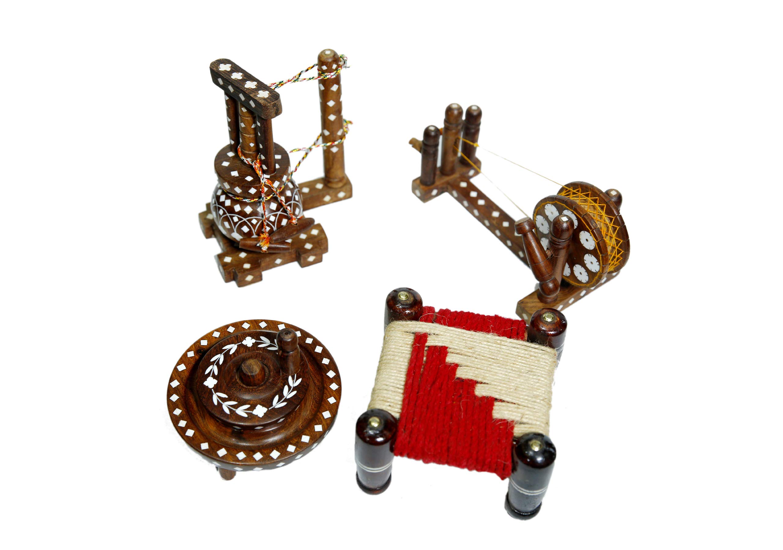 Buy KBL SHEEHSHAM Wood CHARKA Set Online at Low Prices in India - Amazon.in