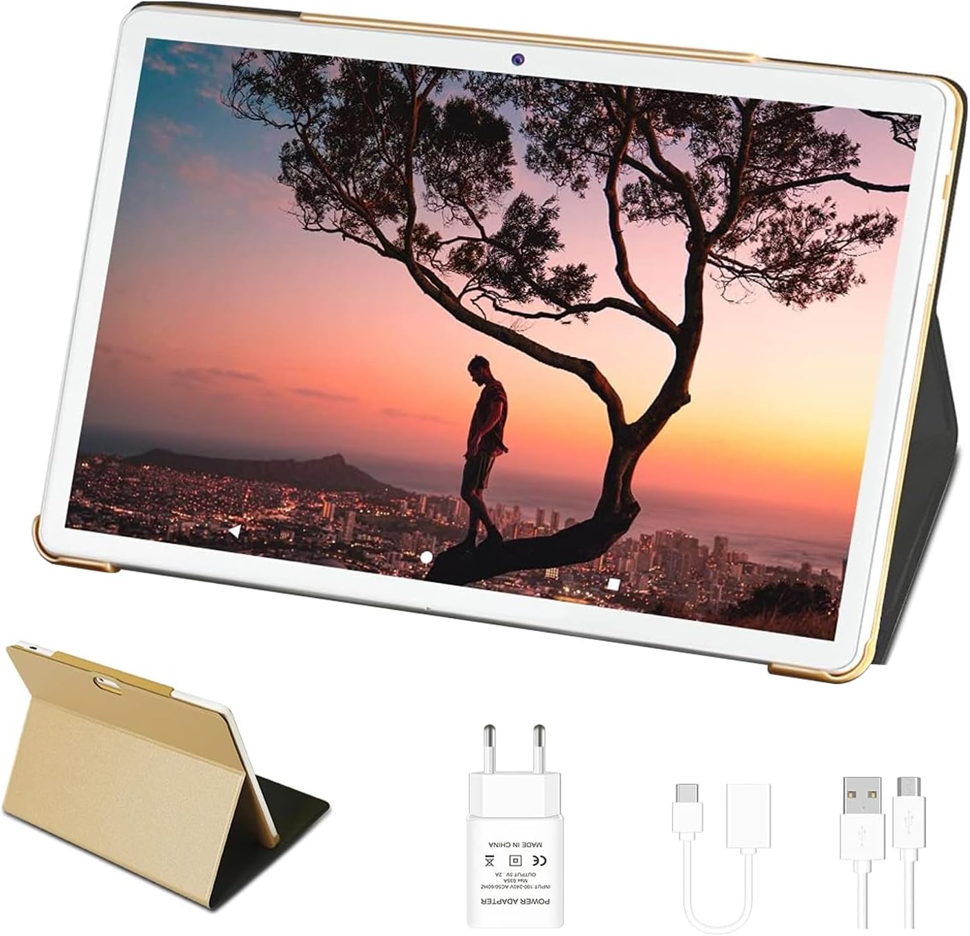 GOODTEL Tablette 10 Pouces Android 4Go RAM + 64Go ROM avec Quad Core ...