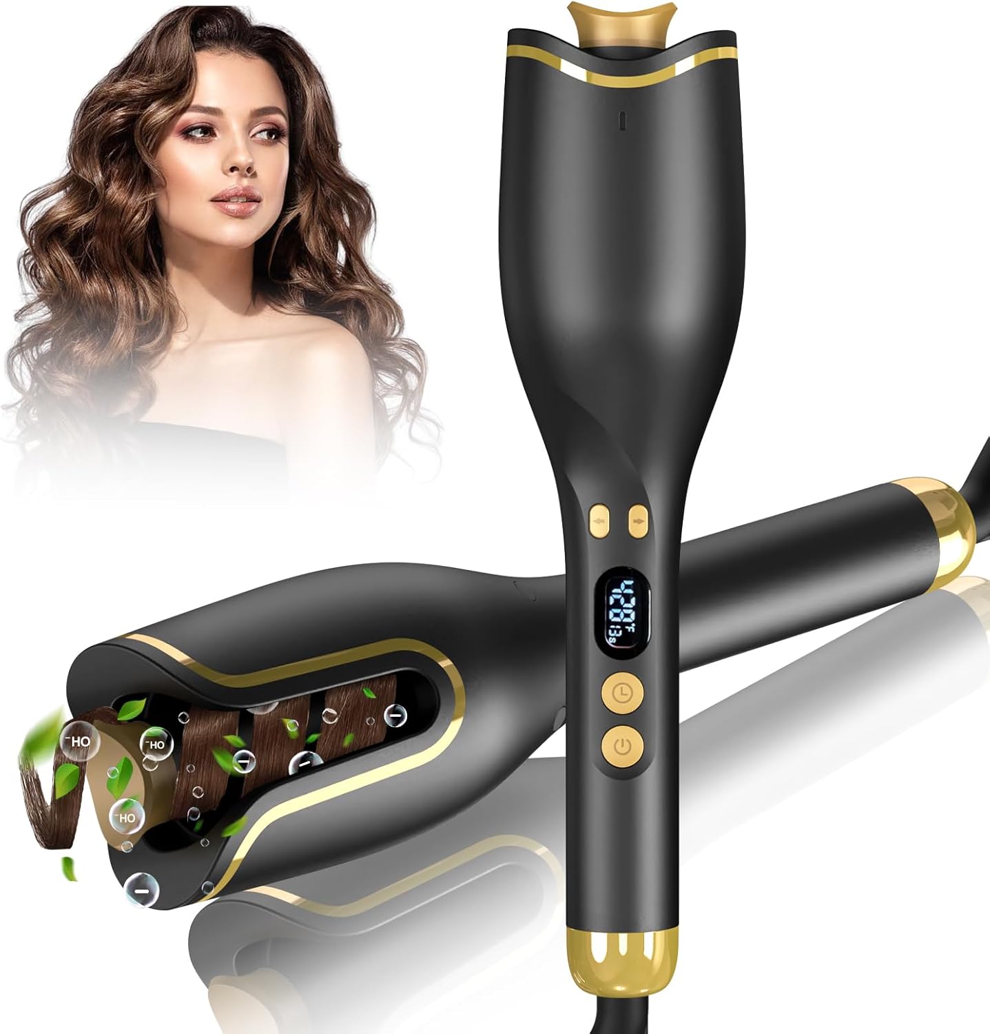 Amazon.com: Automatic Curling Iron, Hair Curler 1" Large Slot, 4 ...