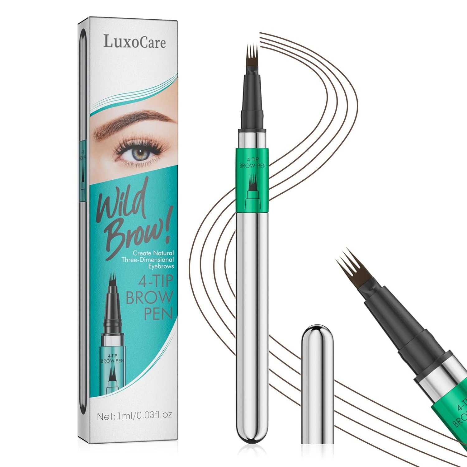 Amazon.com : Microblading Micro-Fork Tip Eyebrow Pen - 4 Tip Upgrade ...