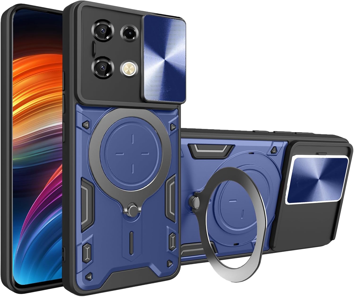 Ysnzaq Armor Case for Infinix Note 40 Pro (Not 40) with Slide Camera ...