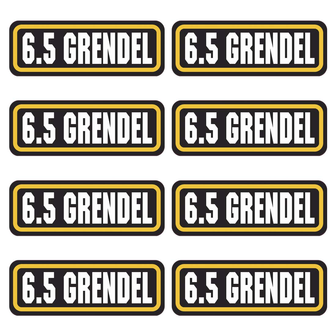 Amazon.com: 6.5 GRENDEL Ammo Sticker (3"x1.06",8Pack) Vinyl Sticker for ...