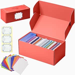 Amazon.com: GWCASE Trading Card Storage Box, 400+ Card Box with 10 ...