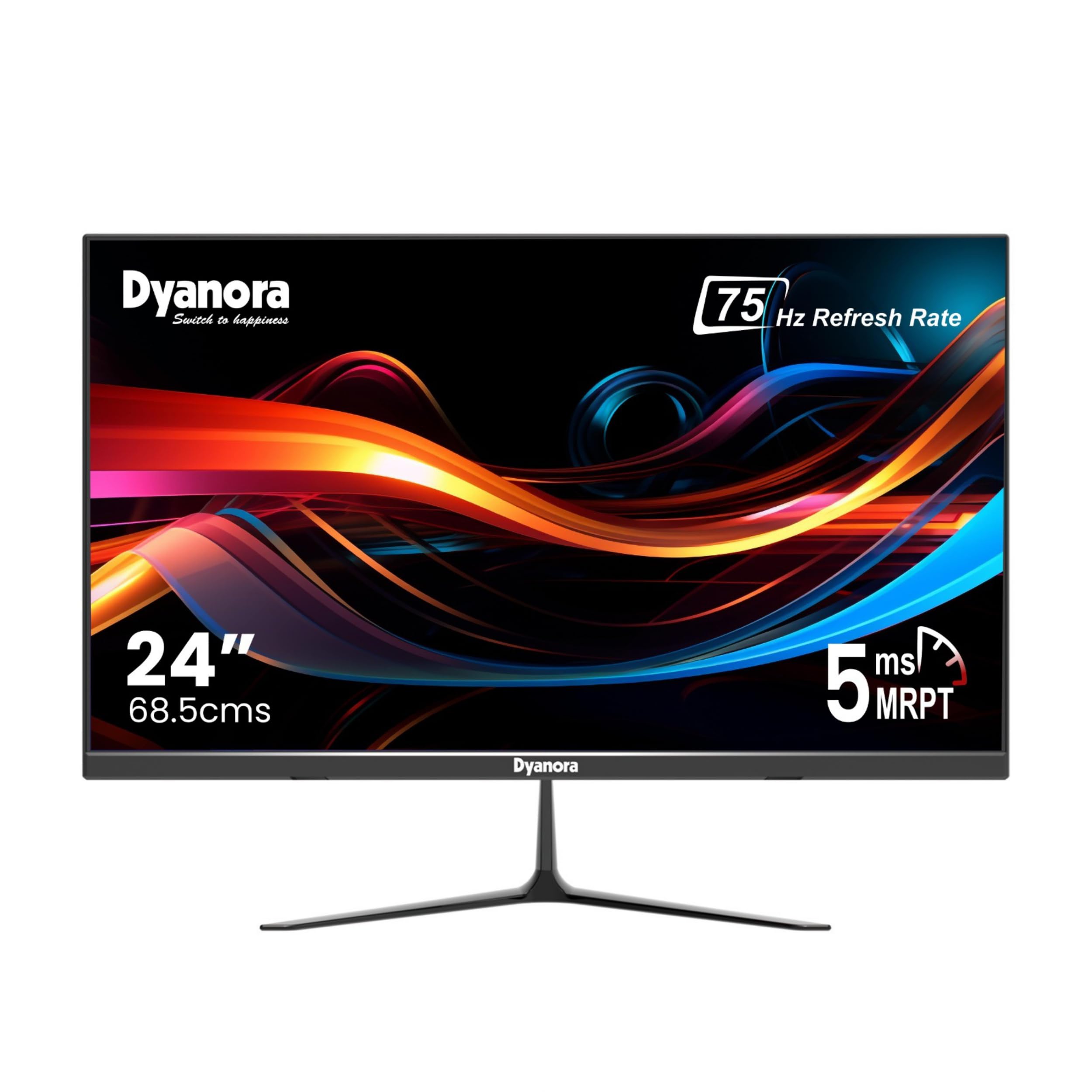 Dyanora 24 inch Black Full HD PC Monitor With VA Panel Anti-Glare ...