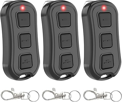 Amazon.com: 3 for Universal Garage Door Opener Remote for Purple Yellow ...