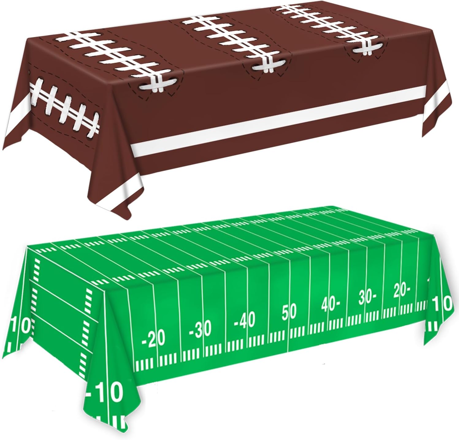 Amazon.com: Bambluby Football Party Disposable Plastic Tablecloths ...