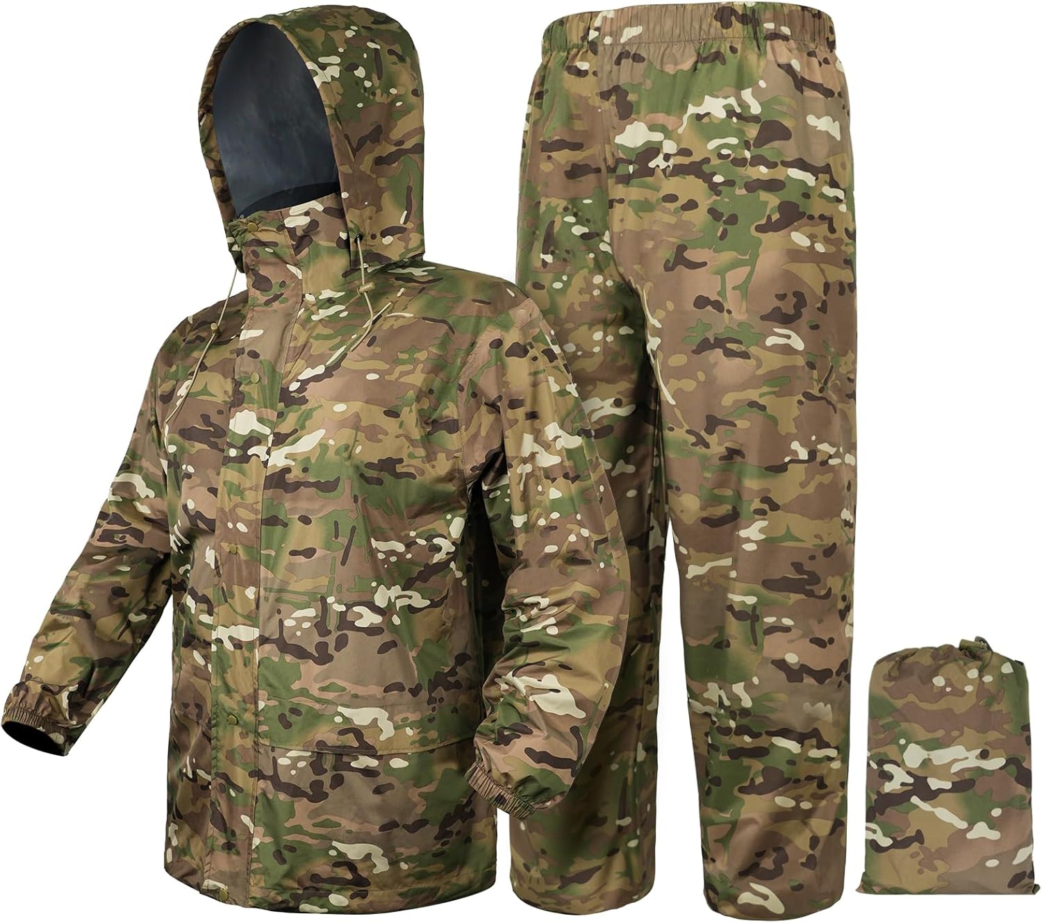 LOOGU Rain Suit, Rain Gear for Men Waterproof, Lightweight Rain Coat ...