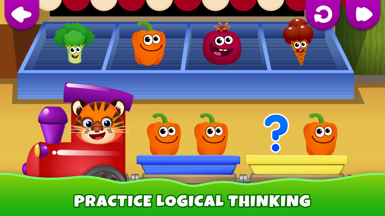 Funny Food Academy FREE lerning games for toddlers 2-3: shapes learning ...