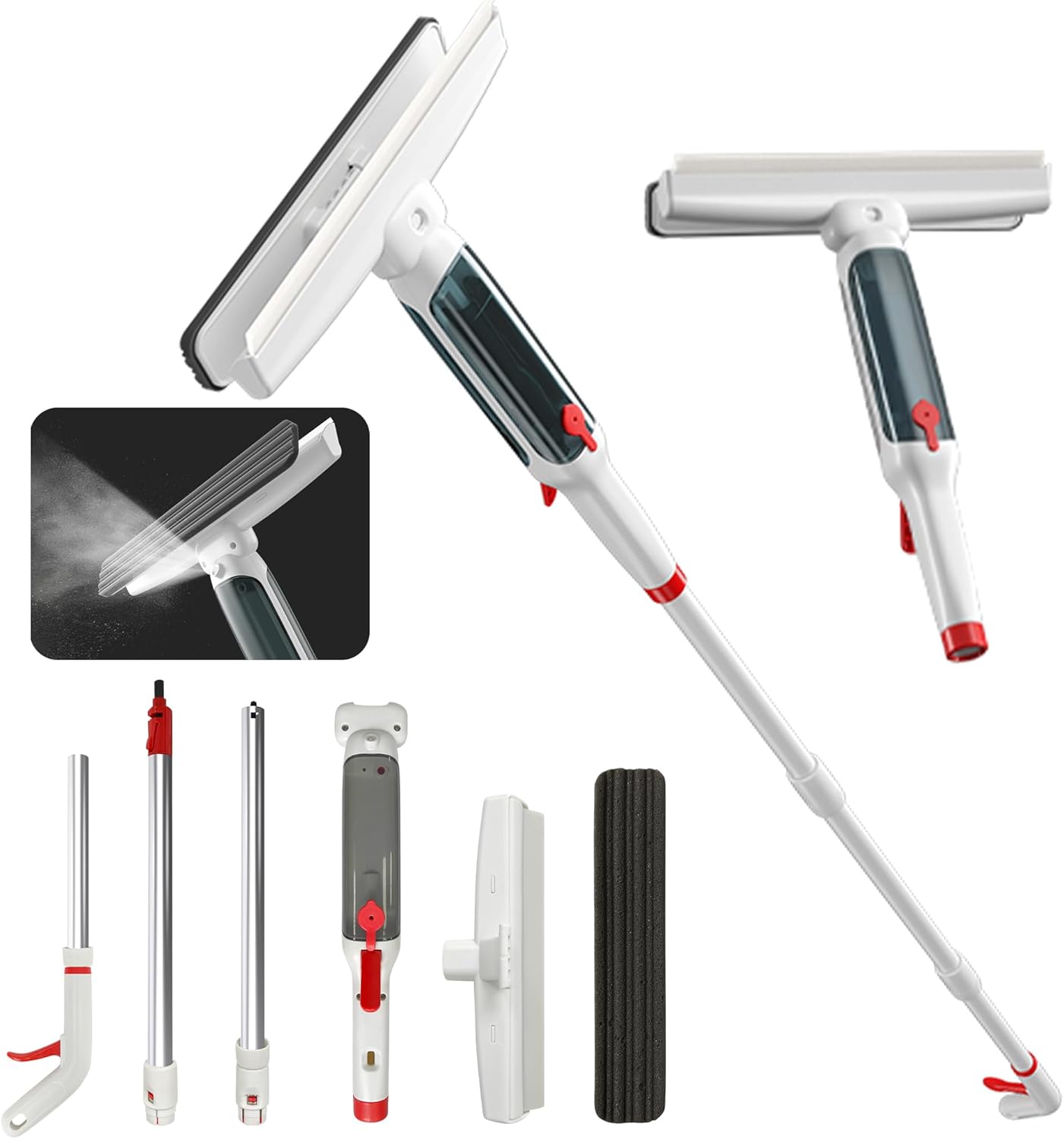 CATCHLUCK Window Squeegee Cleaner Professional Window Cleaning Kit 3 In ...