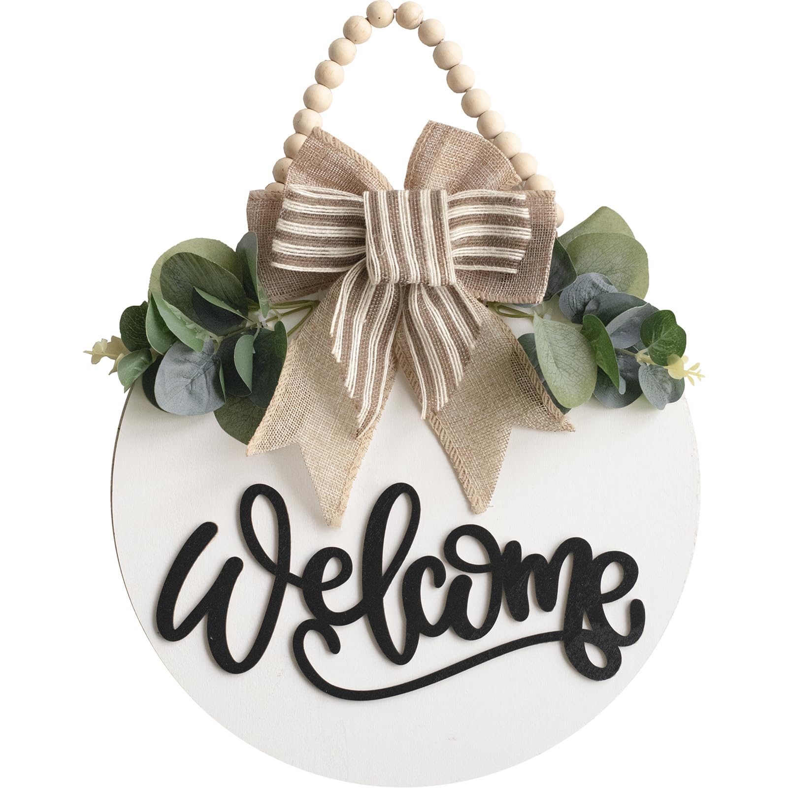 Amazon.com: Welcome Sign for Front Door Wreath Decorations for All ...