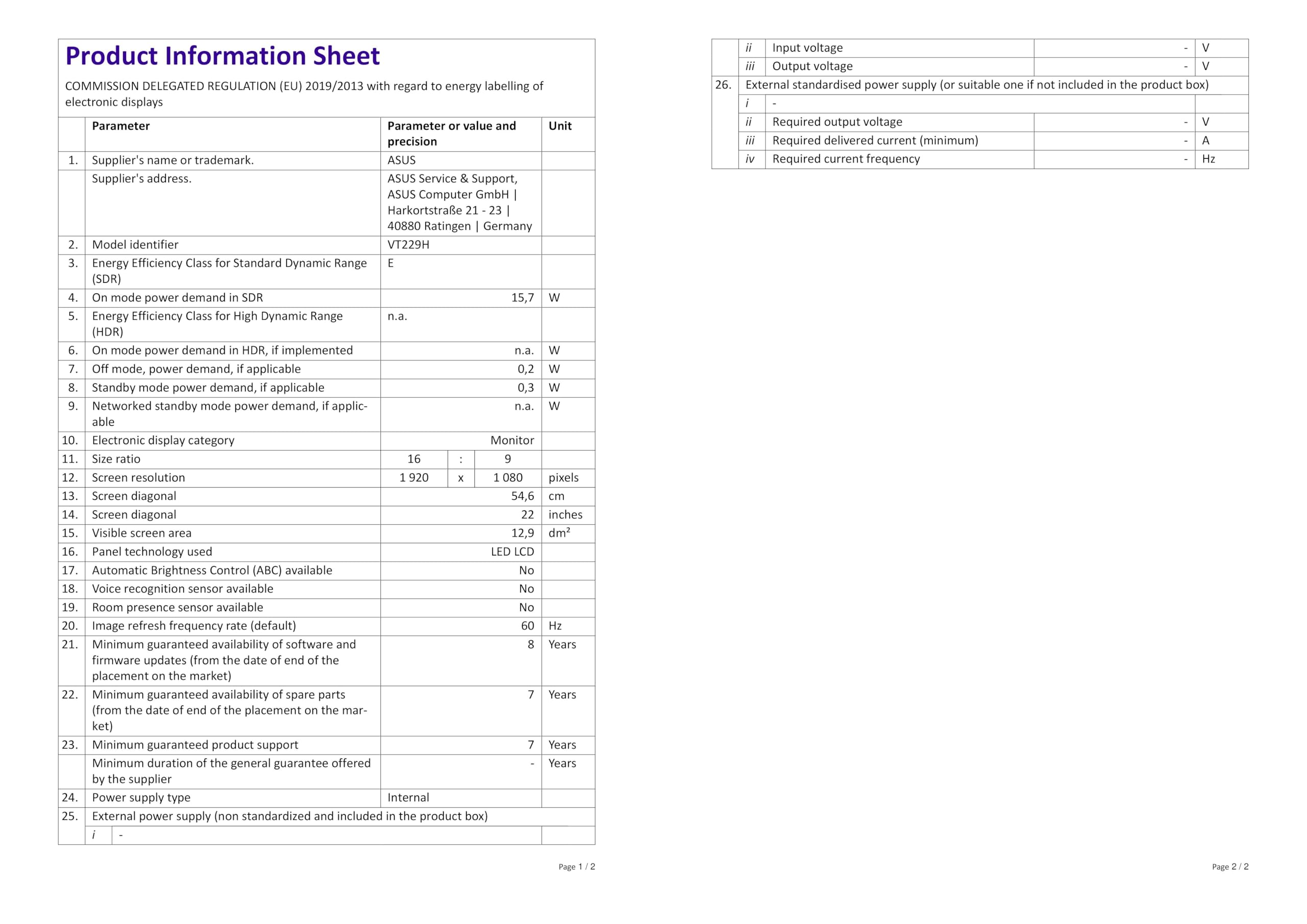 HANNspree HT225HPB 1080p Full HD 21.5 Inch Anti Glare HS-IPS Touch ...